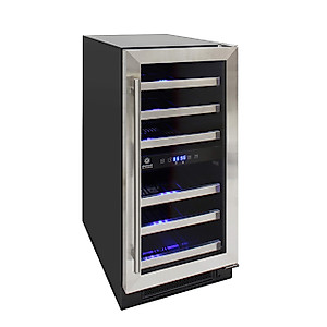 Vinotemp 28-Bottle Dual-Zone Wine Cooler (Stainless)