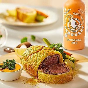 Flying Goose 15.3 oz Sweet Sriracha Sauce, Thailand Sriracha Sweet Chili Sauce, Gluten Free and Vegan, Mayo Flavor in Bottle, 15.3 fl.oz(455ml), Pack of 1