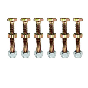 (Pack of 6) 1501216MA Shear Bolt Kit Replaces AYP Craftsman Murray 500026MA 9524MA 1501216 301172 301172MA 722130 Snow Throwers