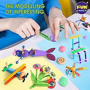 3 Layers Jumbo Arts and Crafts Supplies Warehouse, DevelopeByPlay 1600+ Premium Huge Ultimate Craft Materials Kit for Kids 4-8 Big Creative Activities Gift Large Stuff for Girls and Boys, 17.91Wx12.4L