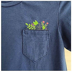 44 Pcs Water Soluble Stabilizer for Embroidery,Stick and Stitch Embroidery Paper with Pre-Printed Pocket Flowers Pattern Adhesive Adhesive Wash Away Stabilizer for Embroidery Hand Sewing Lover