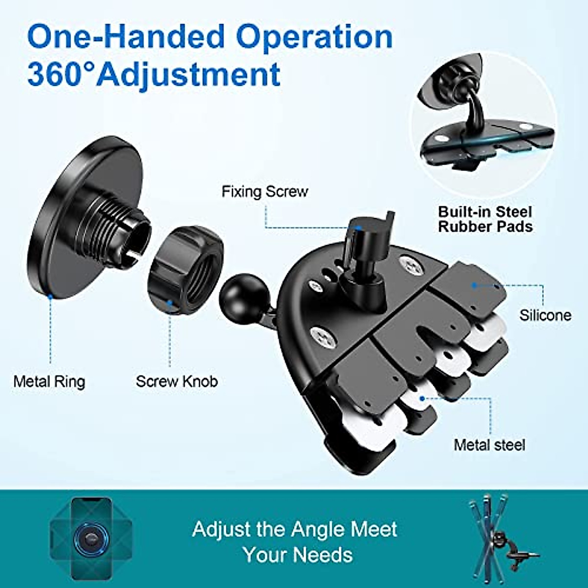 Ciencimy CD Slot Phone Mount Compatible with MagSafe CD Car Mount for iPhone 14 13 12 Pro Max/Mini/Plus All Phones [Anti-Slip & Anti-Shake] 2022 Upgrade Military-Grade CD Slot Phone Holder