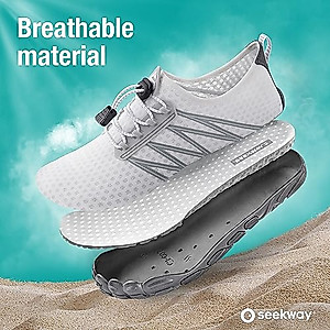 SEEKWAY Water Shoes for Women Adult Quick-Dry Aqua Sock Barefoot Men for Beach Swim River Pool Lake Hiking Kayaking Surfing