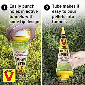Victor M6006 Outdoor Mole & Gopher Poison Peanuts - Mole and Gopher Bait Killer