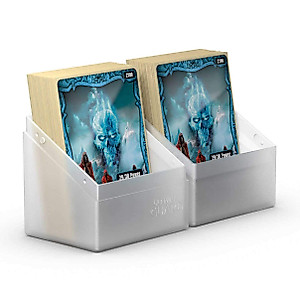 Ultimate Guard Boulder 80+, Deck Case for 80 Double-Sleeved TCG Cards, Frosted, Secure & Durable Storage for Trading Card Games, Soft-Touch Finish