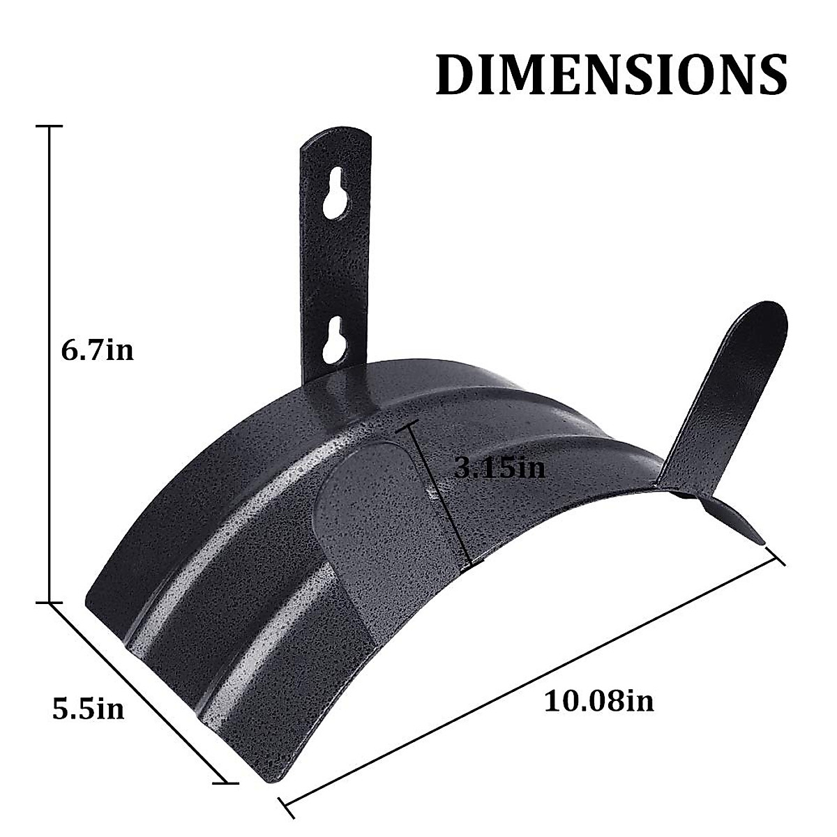 Deluxe Wall Mount Garden Hose Hanger Duty Metal Hose Holder Easily Holds 125 3/4’’ Hose