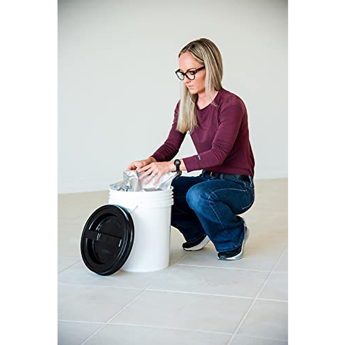 BestofPREP™ | Set of 25 - 5 Gallon Food Storage Bags, PLUS Oxygen Absorbers AND EBook - Heavy Duty, Food Grade Bags for Long Term Storage - 25 bags w/ Zipper, 25 Oxygen Absorbers 2,500cc, E-Book w/ Food Storage Tips - Aluminum Foil Coated, Safe, Resealabl