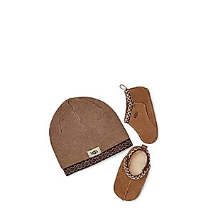 UGG Baby Tasman Beanie Slipper, Chestnut, US 2-3 Unisex Infant