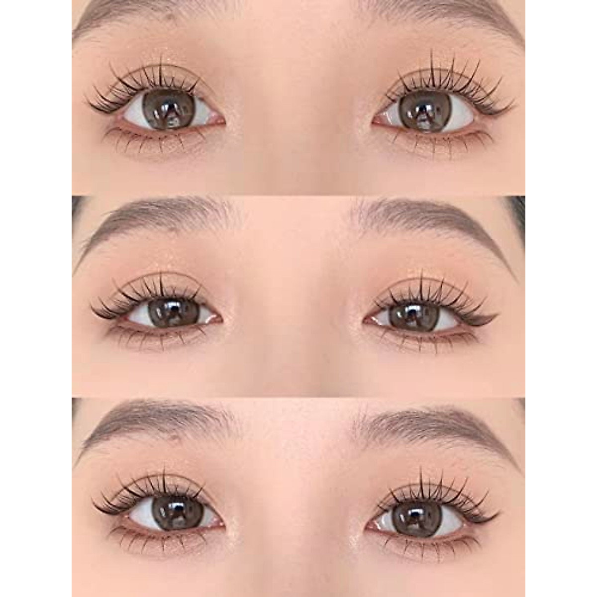Ninetynine Dreams 5 Pairs Thai Style False Eyelashes 3D Lightweight Natural Comfortable Clear Band Daily Eyelashes Fluffy Soft Eyelashes Packs