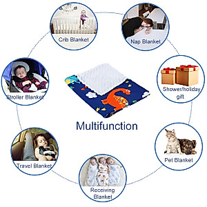 Cloele Dinosaur Crib Bedding Set for Boys - Microfiber 4 Piece Baby Bedding Set Soft Comforter Bed Set Includes Toddler Pillowcase Crib Sheet Quilt Baby Blanket - Nursery Bedding Set for Boys and Girl