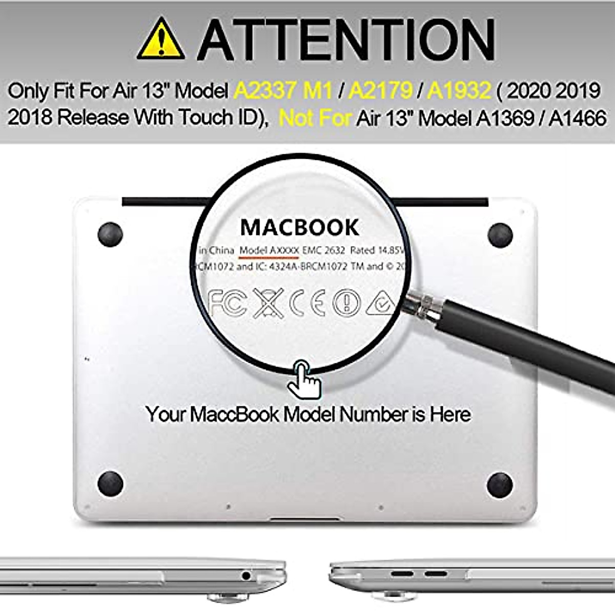 MAITTAO MacBook Air 13 Inch Case 2020 2019 2018 Release Model A1932 A2179 A2337 M1, Durable Hard Case Cover with Laptop Sleeve & Keyboard Cover for Mac Air 13.3 with Retina Touch ID, Marble Blue