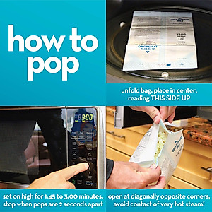 Jolly Time Simply Popped - Lightly Salted Microwave Popcorn - Gluten Free & Kosher Snack with Natural Whole Grain Kernels (Simply Popped Butter, 3 Ounce (Pack of 12))