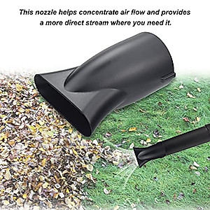 Flat Nozzle for WORX TURBINE Soffiatore Ugello Electric Leaf Blower, Work for WG519, WG520, WG546, WG591 Models. (7" long)