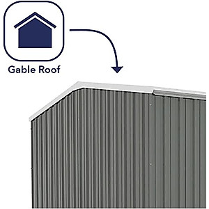 Outdoor Storage Shed, Storage Shed and Tool Shed Storage Sheds 10 x 10 ft. Galvanized Steel & Metal Storage Shed
