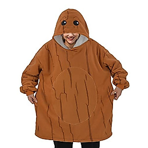 Wearable Blanket Sweatshirt Sherpa Oversized Hoodie TV-Blanket with Sleeves and Pockets for Adults Men Women Teens One Size Fits All