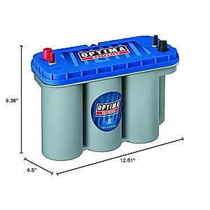 OPTIMA Batteries High Performance D31M BlueTop Dual Purpose Deep Cycle and Starting Sealed AGM Boat and RV Battery, 900 CCA, Dual Terminal, Maintenance Free, Versitile Mounting