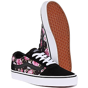 Vans Women's Low-Top Trainers, Multicolour Roses Black Xnw, 8