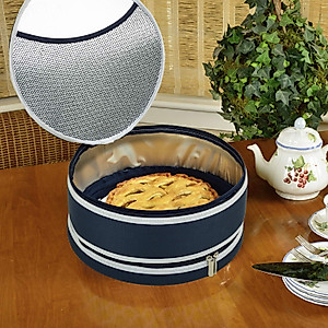 Picnic at Ascot Original Pie and Cake Carrier 12" Diameter- Designed & Quality Approved in the USA