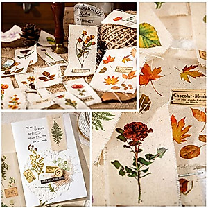 Vintage Rub on Transfers Stickers, 4 Pack Transfer Stickers Flowers Scrapbooking Stickers for Paper, Fabric, Mugs, Junk Journals, Bullet Journals, Scrapbooking Materials, Planners, Wedding Scrapbook