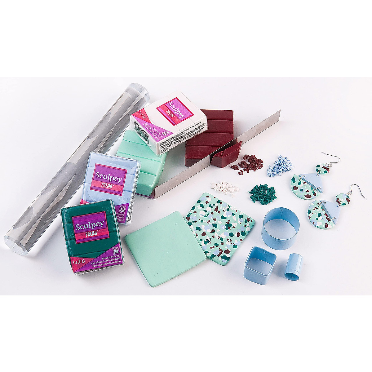 Sculpey Premo Polymer Oven-Bake Clay, Forest Green, Non Toxic, 2 oz. bar