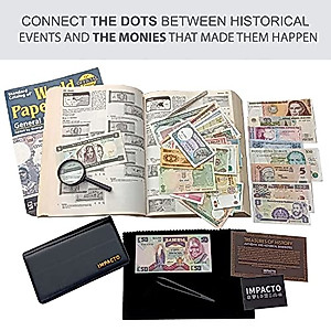 Foreign Currency - 25 World Banknotes from 25 Different Countries - Collectible Paper Currency - Old Currency Bills - Money Collection for Collectors (COA Included)