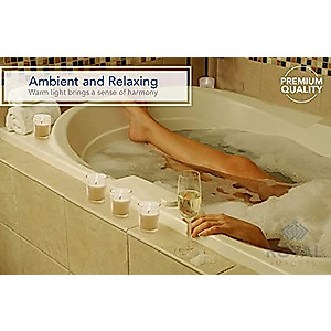 20 Pack Warm White Unscented Clear Glass Filled Votive Candles. Hand Poured Wax Candle Ideal Gifts for Aromatherapy Spa Weddings Birthdays Holidays Party (Warm White)