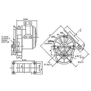 L-faster 24V36V250W Electric DC Motor Brushes Motor for Electric Bike Conversion Kit Electric Bicycle Scooter Motor (36V 250W)