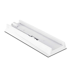 KlsyChry Vertical Stand for PS4 White, Blue Light Base Led PS4 Bracket Mount Holder Stand for PlayStation 4 Console with 3 USB Hub Ports -White