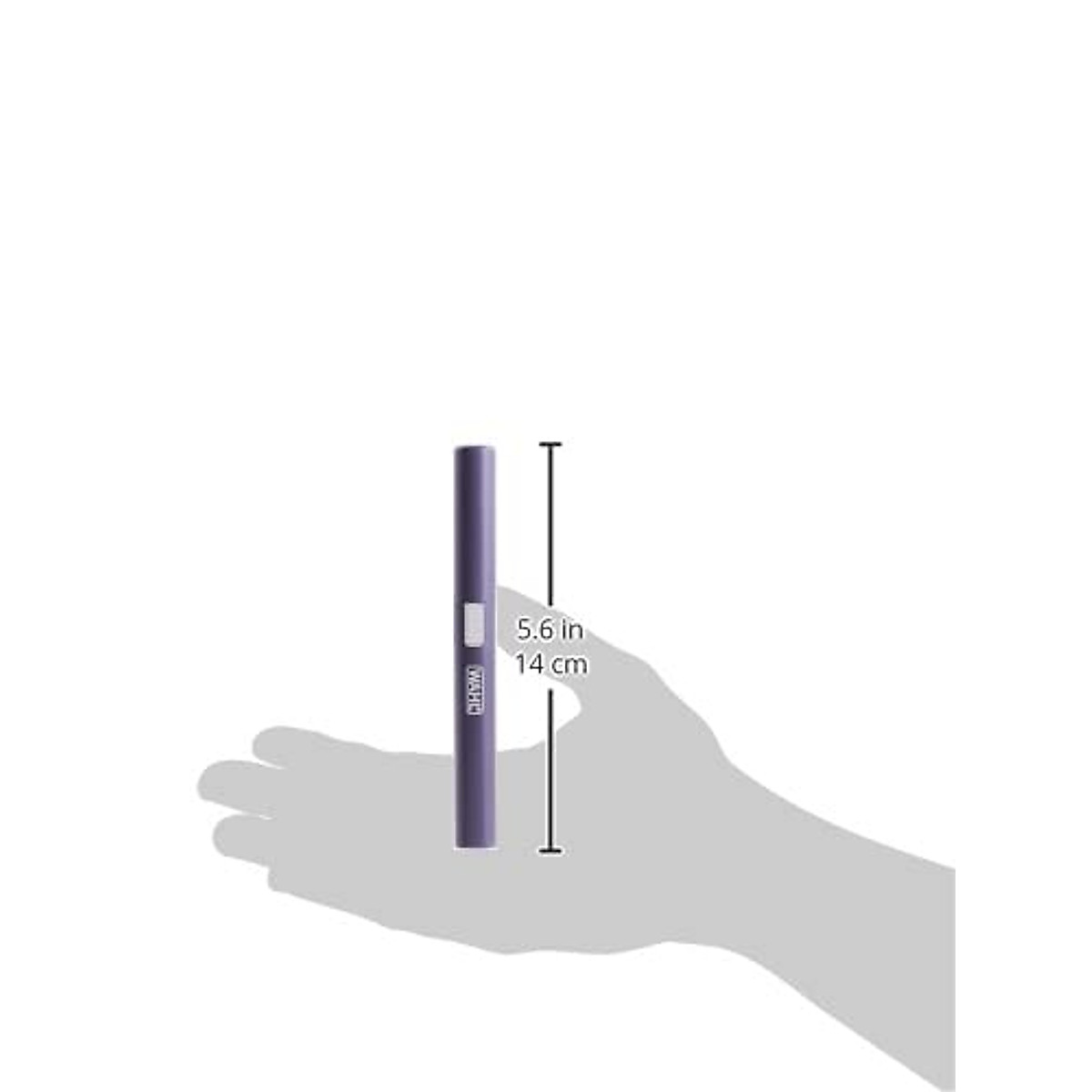 Wahl Clean & Confident Female Battery Pen Trimmer & Detailer with Rinseable Blades for Eyebrows, Facial Hair, & Bikini Lines - Hygienic Grooming & Easy Cleaning with Battery Included - Model 5640-100