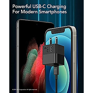 ZMI zPower Turbo Cube PPS 33W GaN Ultra Compact USB Type C (USB C) PD 3.0 Power Adapter Compatible w/iPhone iPad Android Requiring 30W/20W or Less Power, Non-Folding Fixed Prongs, Cable Not Included