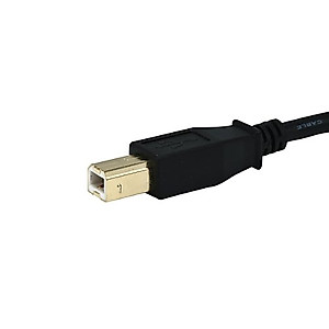 Monoprice 10ft Gold Plated 28/24AWG USB 2.0 A Male to B Male Cable