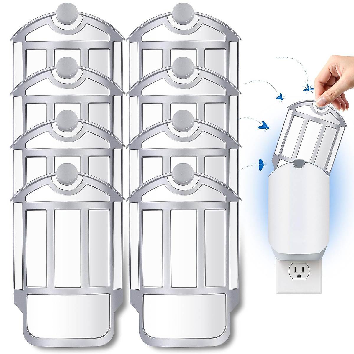 BRLR 8 Pack Refill Cartridge Kit Replacement, Compatible with ZEVO Plug-in Light M364 and Max (8 Pack)