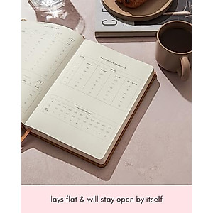 KUNITSA CO. Recipe Notebook - Keepsake Gift. Hardcover Blank Recipe Book to Write in Your Own Recipes, with Journaling Prompts about the Chef. 100 recipes (Mustard Yellow)