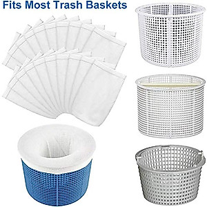 Bysameyee 30-Pack of Pool Skimmer Socks, Filter Pool & Spa Savers for Baskets Net and Skimmers to Protect Your Inground or Above Ground Pool, Skimmers Clean Debris and Leaves