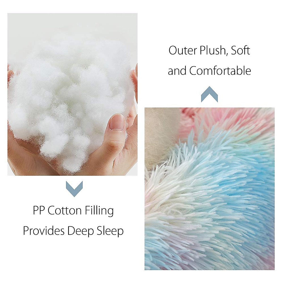 La La Pet® Donut Dog Cat Bed Cozy Cave Pet Bed Burrow Dog Bed Calming Cuddler Self-Warming Pet Bed Soft Plush Pet Cushion Improved Sleep for Cats Small Medium Dogs Green S