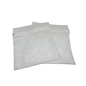 GoldenBestStore Set of 2 Premium Special Mesh Laundry Bag Perfect Size for Face-Cloth Mask ,Baby's cloths, socks, Lingerie,Underwear, With Ykk zipper ,Washer Dryer friendly ,Made In USA