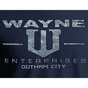Wayne Enterprises Tee Gotham City T-Shirt Distressed Navy M