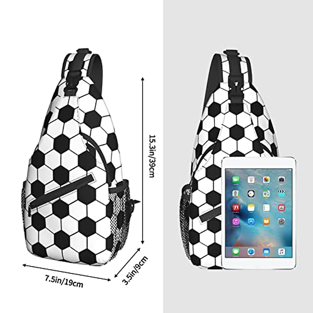 JDEIFKF Soccer Sling Bag Chest Bag Sport Soccer Crossbody Bags For Mens Womens