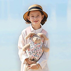 GAGAKU Toy Baby Carrier for Dolls Doll Accessory Stuffed Animal Carrier for Kids with Adjustable Straps - Pink Deer