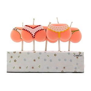 Ornerx Funny Bikini Themed Birthday Cake Candles Valentines Day