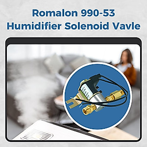 Romalon 990-53 Humidifier Solenoid Vavle Replacement Fit for Gen-eral & Gene-ralaire Humidifier,24 Volts Replaces 1042 1042LH 1137 1042L