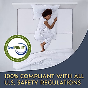 Heyward Luxury 6” Memory Foam Trifold Mattress | Queen, Portable Space Saver, Firm, CertiPUR-US Certified | Washable Bamboo Jacquard Ventilated Material w/Non-Slip Base | 78”L x 58”W x 6”H