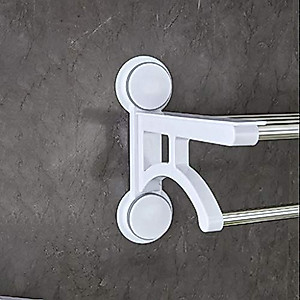 LIRUXUN Towel Rack Towel Bar with Hook Angle Hand Towel Rack, Metal Towel Bar, Wall-Mounted Towel Holder Organizer Towel Shelf，for Bathroom Kitchen