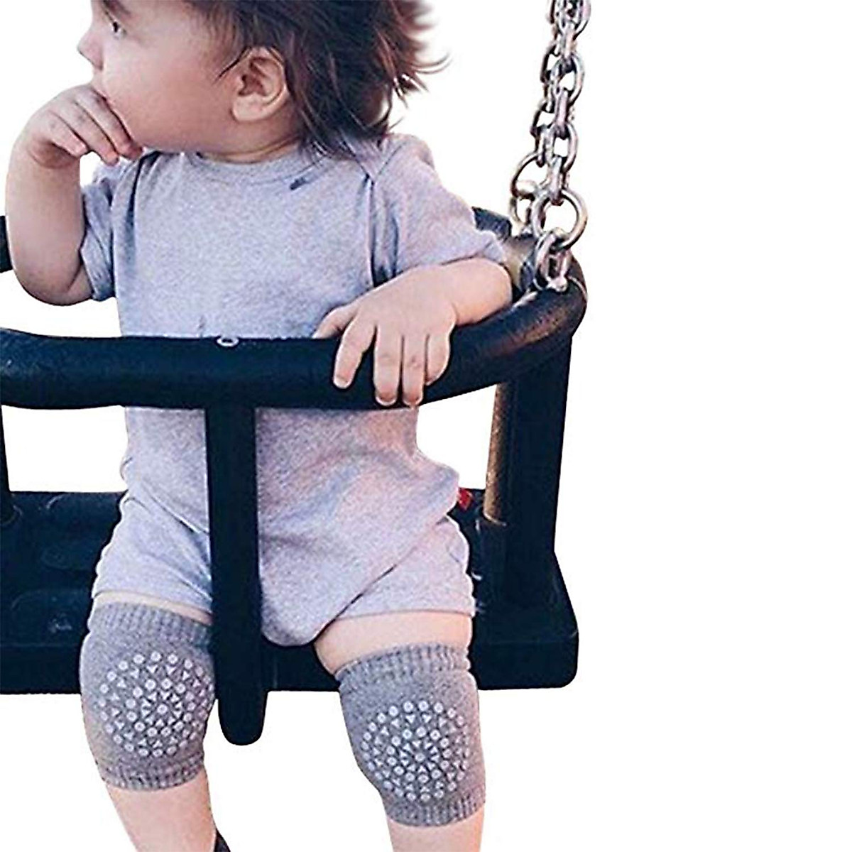 HoFire Baby Knee Pads, 5 Pairs Baby Crawling Anti-Slip Knee Pads,Unisex Baby Toddlers Elbow Kneepads Safety Protector Suitable for 0-36 Months