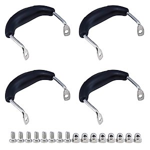 Pastlla 4pcs Pan Side Handle Cooker Handle Pot Pan Side Holder Handle Grip Steamer Holder Handle Pan Handgrip Replacement 75×60mm/2.95×2.36in