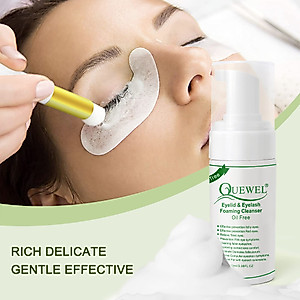 Lash Shampoo 100ml Tea Tree Eyelash Extension Cleanser Lash Foaming Cleanser For Lash Extensions With Lash Shampoo Brush Paraben & Sulfate Free Eyelash Shampoo For Lash Extensions Salon & Self Use