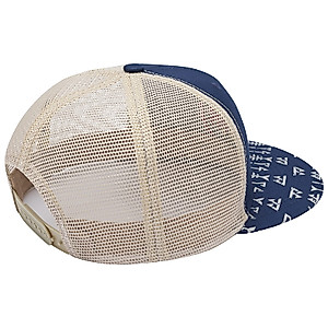 BASSDASH Flat Brim Trucker Cap Adjustable Snapback Hat Mesh Back for Men Women