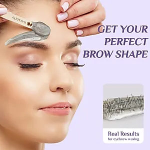 Hard Wax Beads, Waxxcity 1lb Glitter Grey Hair Removal Wax for Sensitive Skin, Specific for Facial Finer Softer Hair, At Home Waxing Beads Large Wax Beans Refill for Women Men