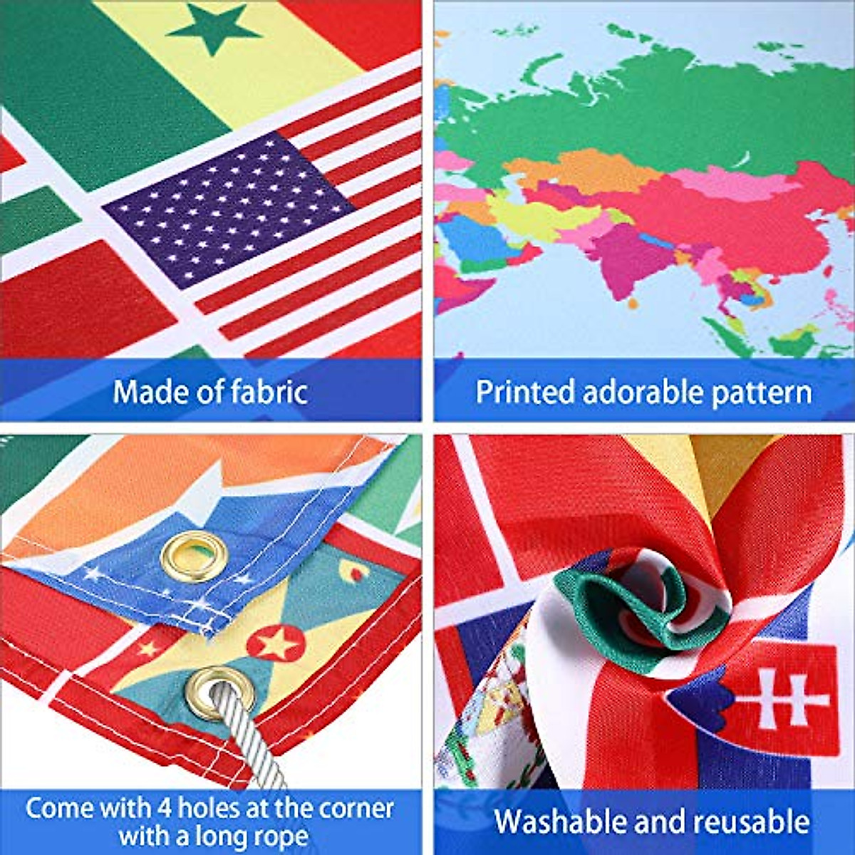 World Flag Banner | 3x5 ft International Country Flags