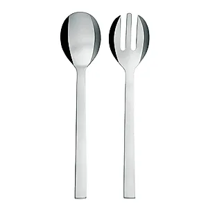 Alessi Santiago Salad Set, 8 x 29.5 x 5 cm, Silver